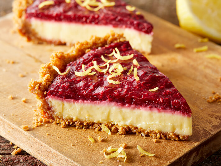 Raspberry-Topped Lemon Pie Recipe